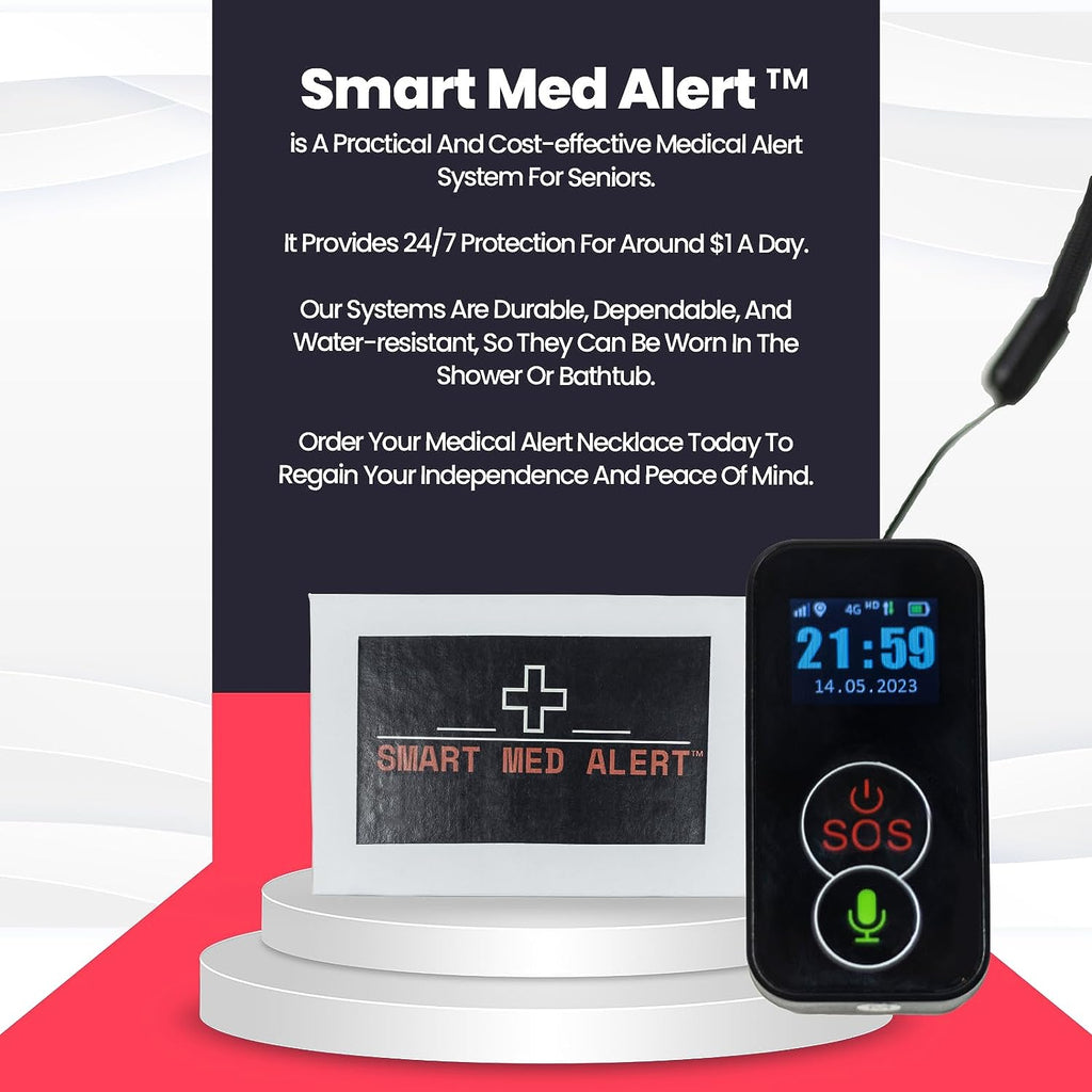 Cellular Medical Alert Pendant | Elderly Alert Device | SmartMed Alert ...