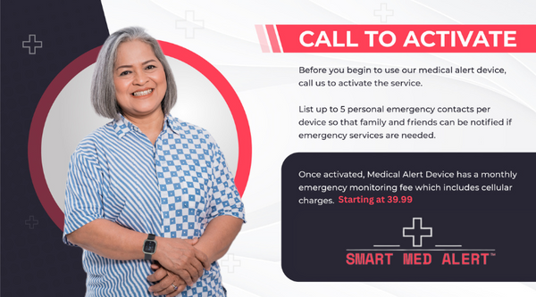 Medical Alert Rectangular Smart Watch For Seniors | Fall Detection ...